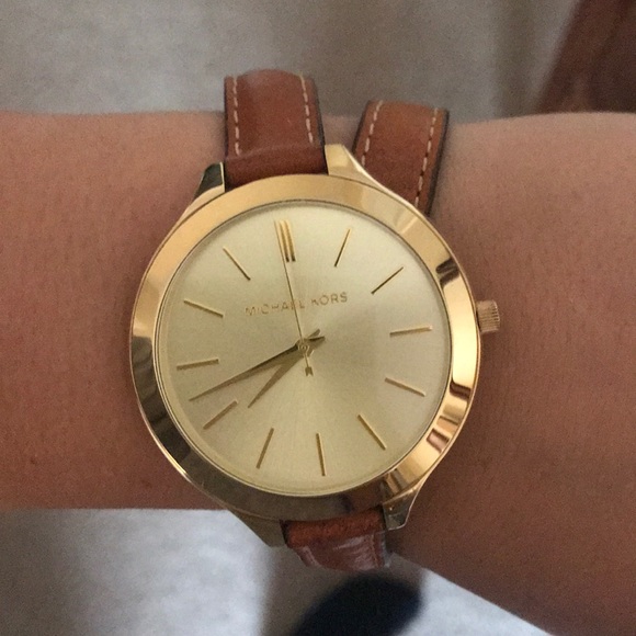 Michael Kors | Accessories | Michael Kors Gold Wrap Around Watch | Poshmark